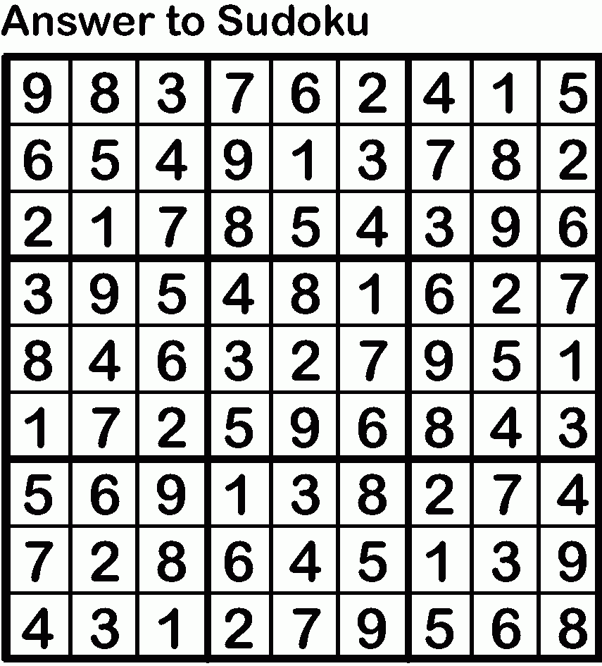 Hard Sudoku Printable With Answer Key Lyana Printable Sudoku